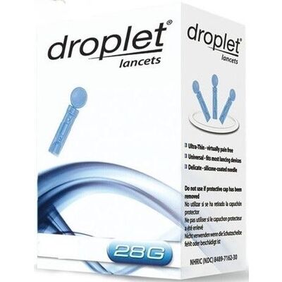 Ланцет (скарификатор) медицинский стерильный 28G Droplet (Дроплет), 10 ...