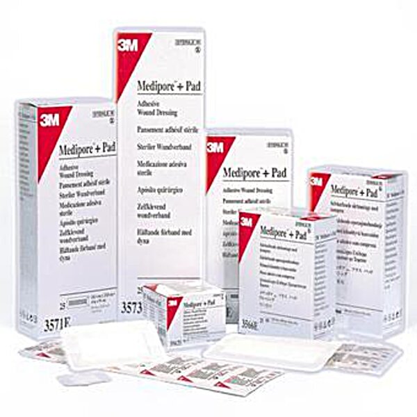 Адгезивная повязка для ран 3M Медипор+Пад (Medipore+Pad) 10 x 15 см ...