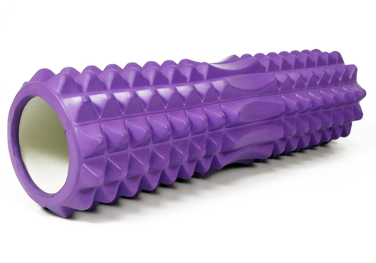 Ролик массажный EasyFit Grid Roller 45 см v.2.2 Фиолетовый S53-1192 ...