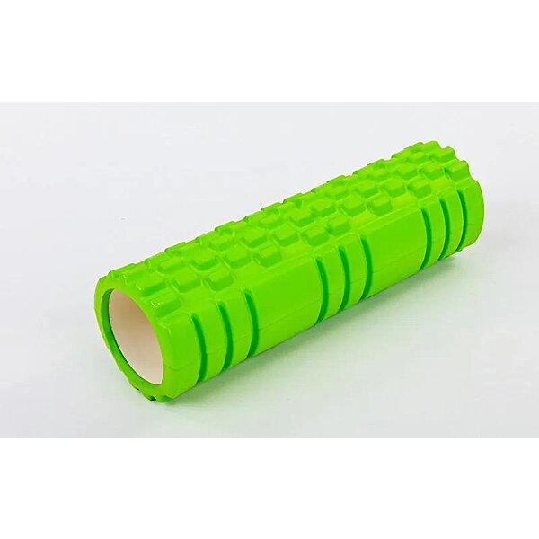 Ролик массажный EasyFit Grid Roller 45 см v.2.1 Салатовый S53-1185 ...