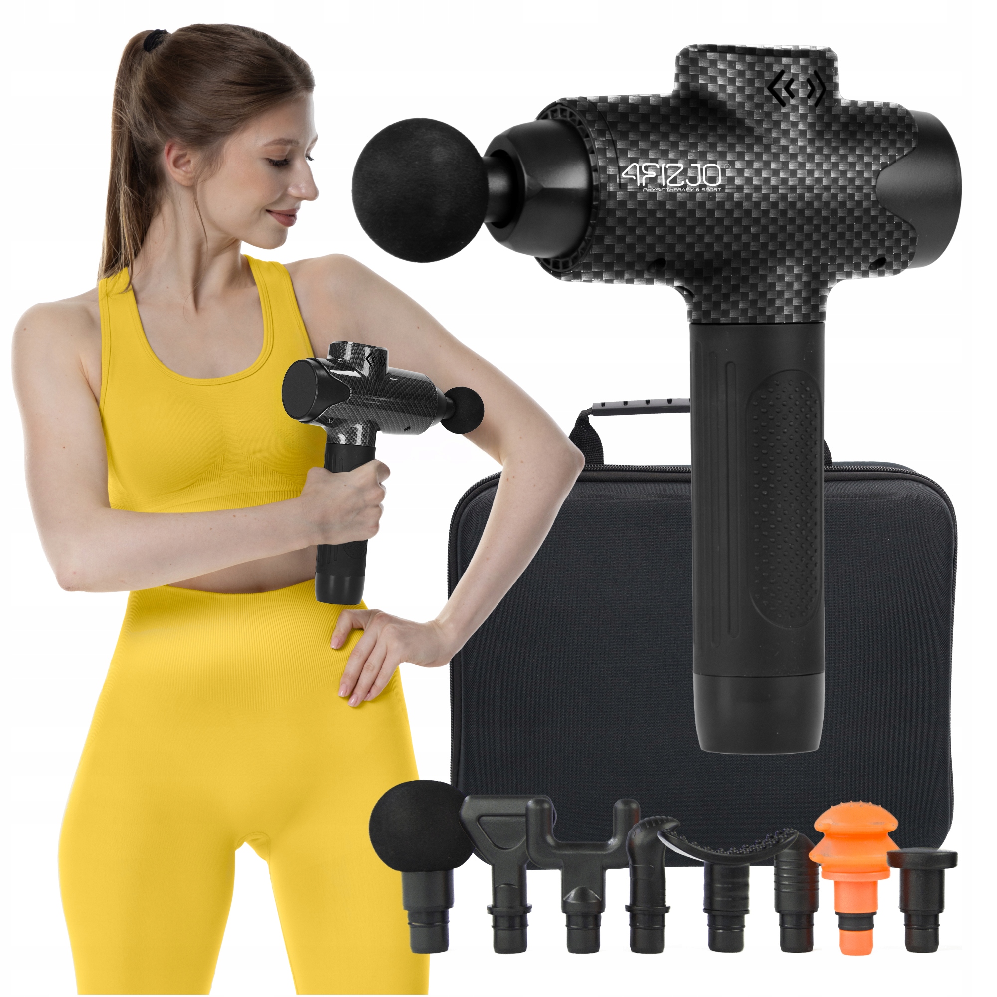 Перкуссионный ручной массажер 4FIZJO Massage Gun Evo 30 Вт (массажный ...