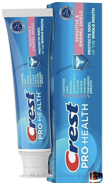 Зубная паста Crest Pro-health Sensitive Enamel Shield 121 g - купить в ...