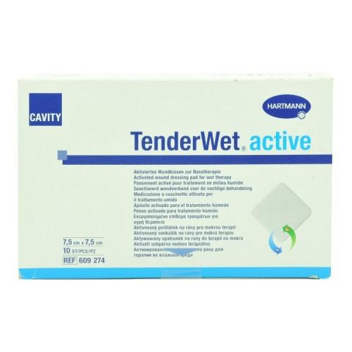 Многослойная повязка Hartmann TenderWet 24 active 7,5 x 7,5 см - купить ...